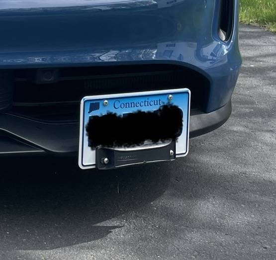 Front license plate states | TaycanForum -- Porsche Taycan Owners, News ...