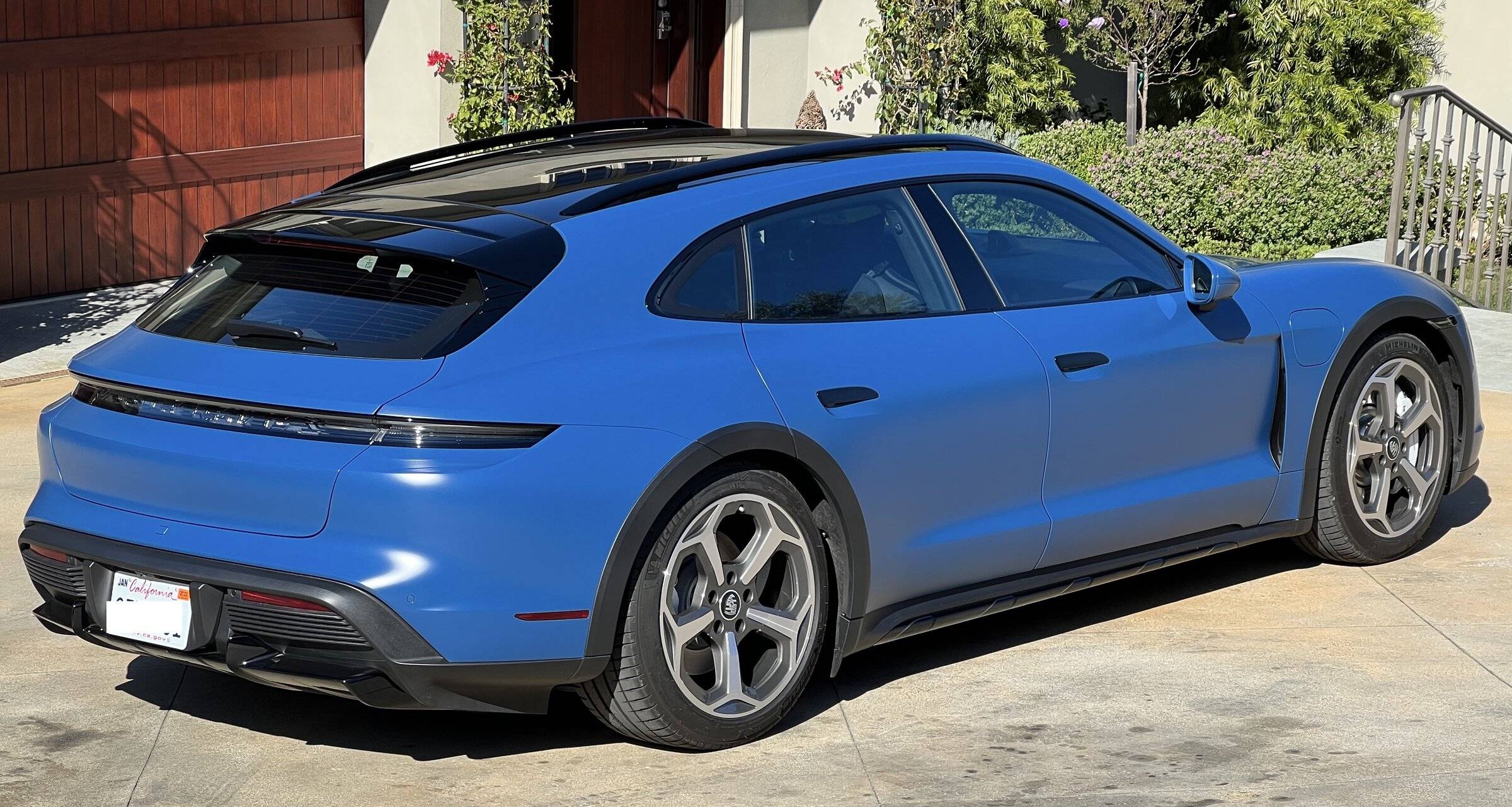 Taycan Turbo Cross Turismo CT in Neptune Blue with Satin PPF Film ...