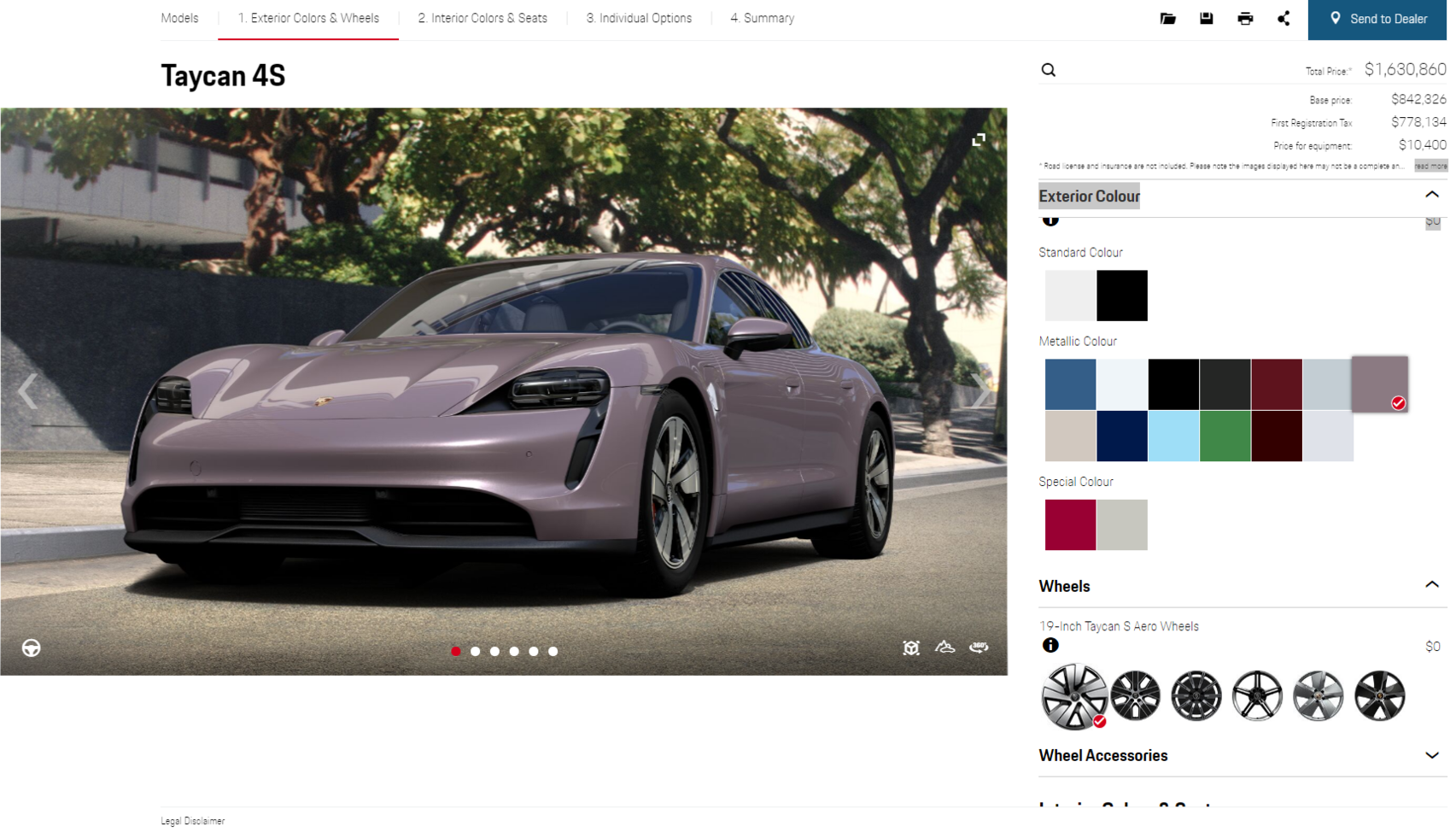 2021 Model Year Taycan configurator comes online for some markets ...