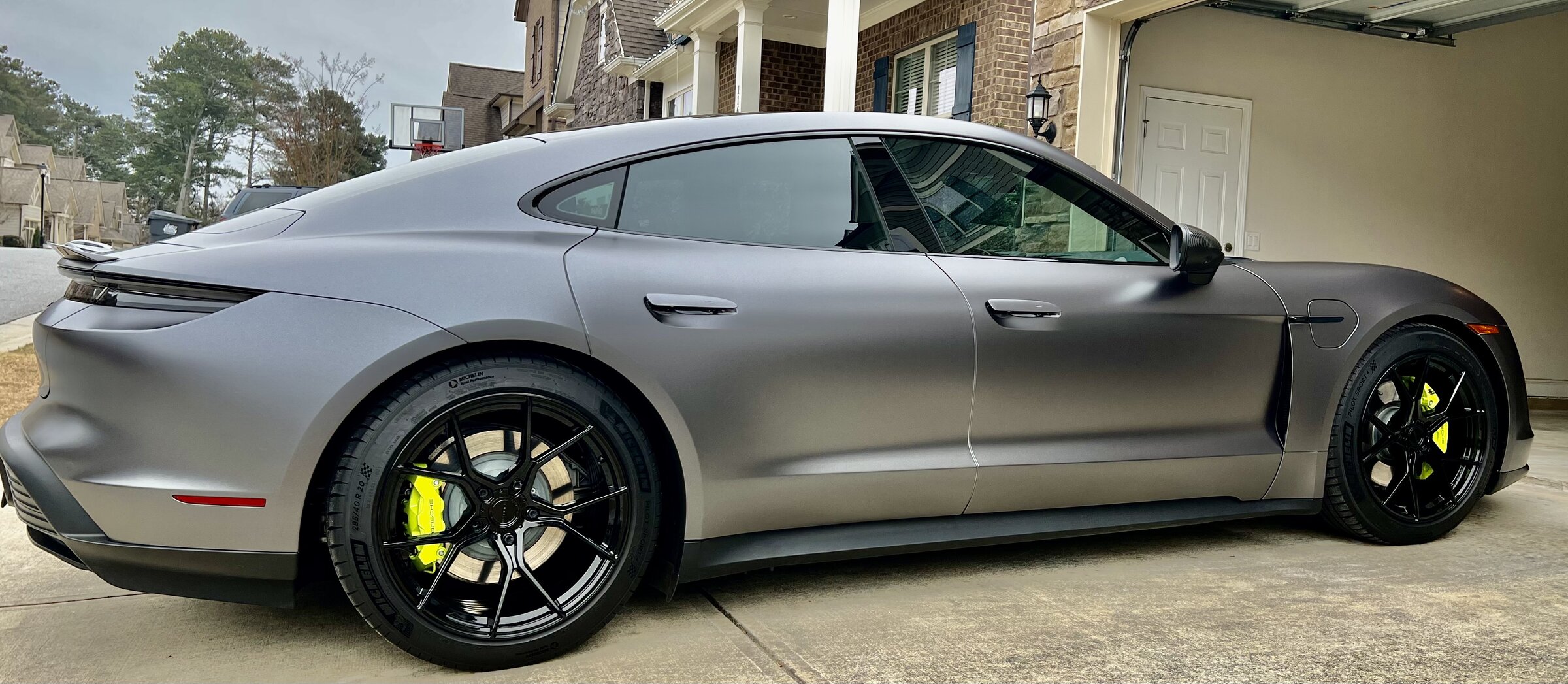 My Porsche Taycan 4S Makeover w/ Wrap, Wheels, Painted Brakes ...