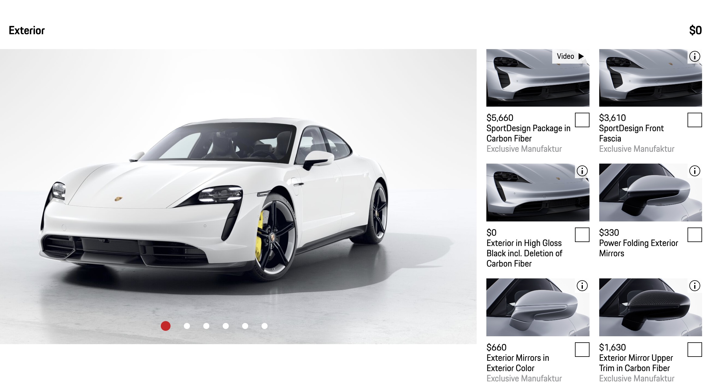 New Porsche Configurator Launched | TaycanForum -- Porsche Taycan ...