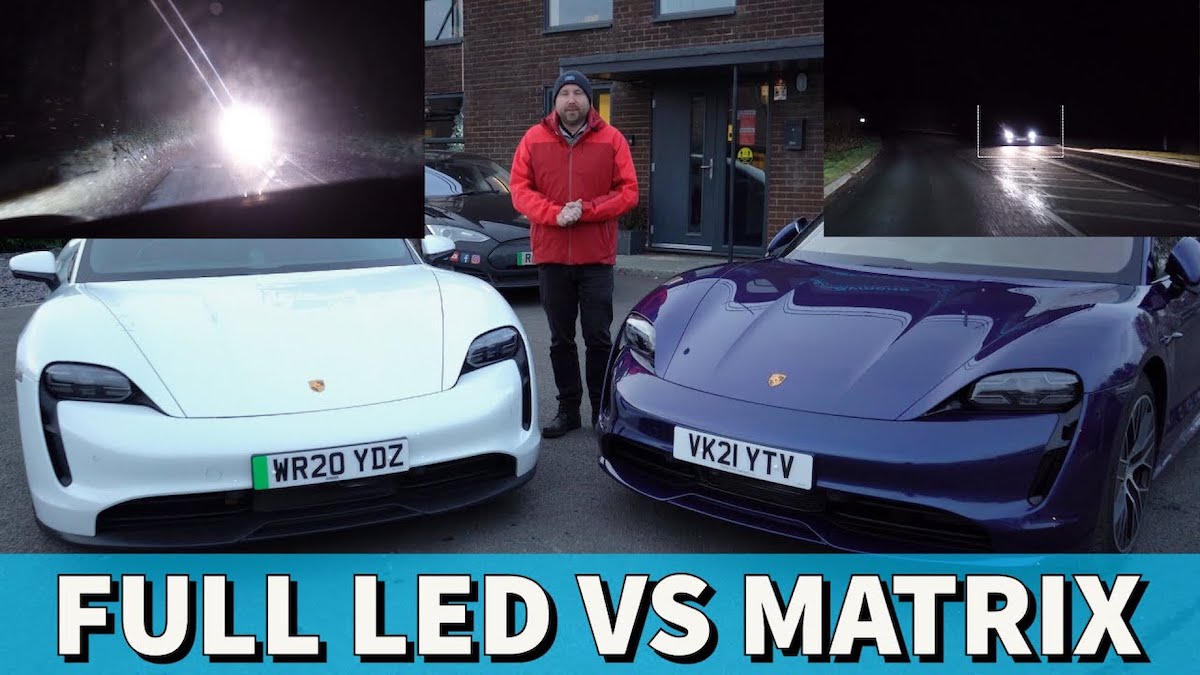 LED headlights compared: LED Cornering Headlights & Porsche Dynamic ...